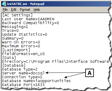 Changing the Database Connection and Logging On – InterAction® Administrator Answer Center