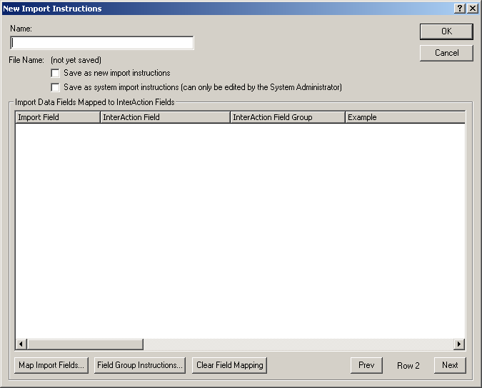 Creating And Editing Import Mapping Instructions Interaction Admin Client 1801