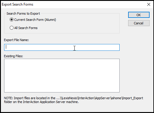 Exporting Web Client Profiles or Searches – InterAction® Administrator Answer Center