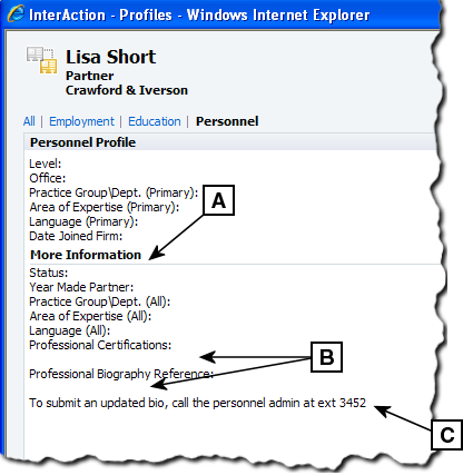 Formatting Profiles – InterAction Admin Client