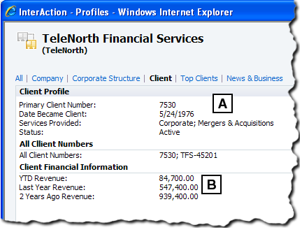 Overview of Web Client Profiles – InterAction Admin Client