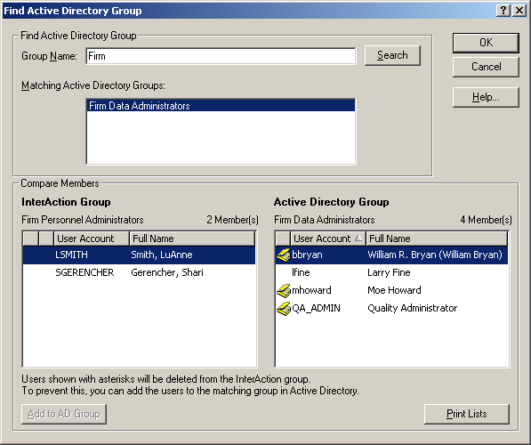 Configuring Active Directory Synchronization – InterAction Admin Client