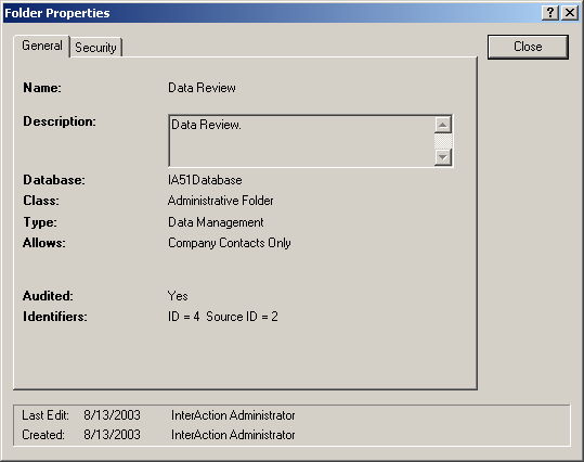 Linking Contacts into Folders – InterAction Admin Client