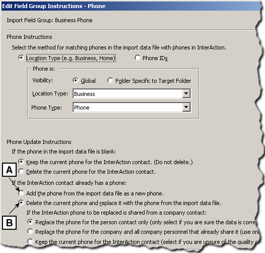 Handling Addresses and Phones – InterAction Admin Client
