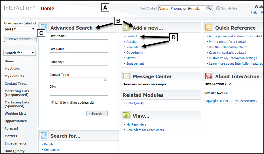 Page Declarations and Nuggets – InterAction Admin Client