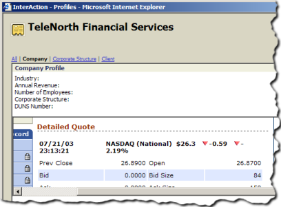 Adding Links to Web Client Profiles – InterAction Admin Client