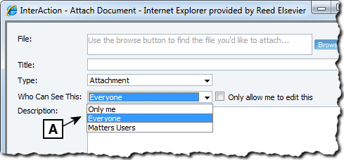 Security for Documents – InterAction Admin Client