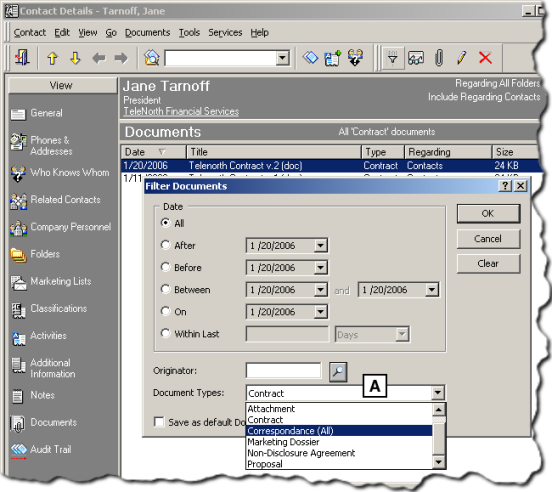 Configuring Document Types – InterAction Admin Client