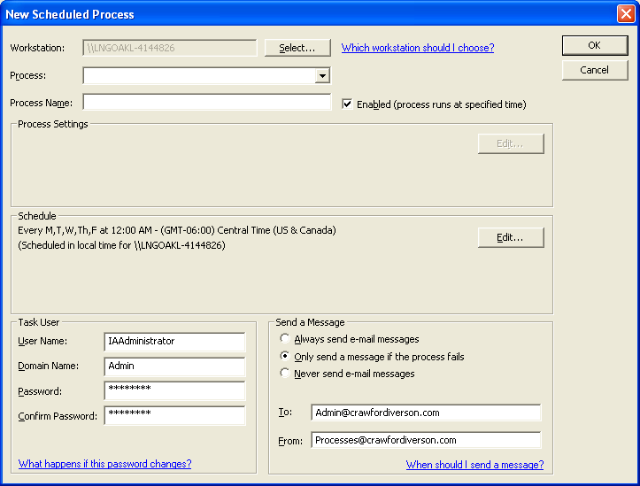 Schedule & Run Folder Dependency Analyzer – InterAction Admin Client