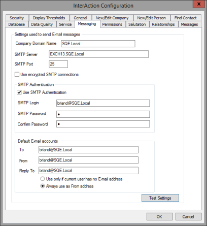 Troubleshooting – InterAction® Administrator Answer Center
