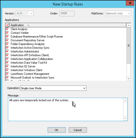 Locking Users Out with Single-User Mode – InterAction Admin Client