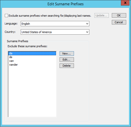 Surname Prefixes – InterAction® Administrator Answer Center